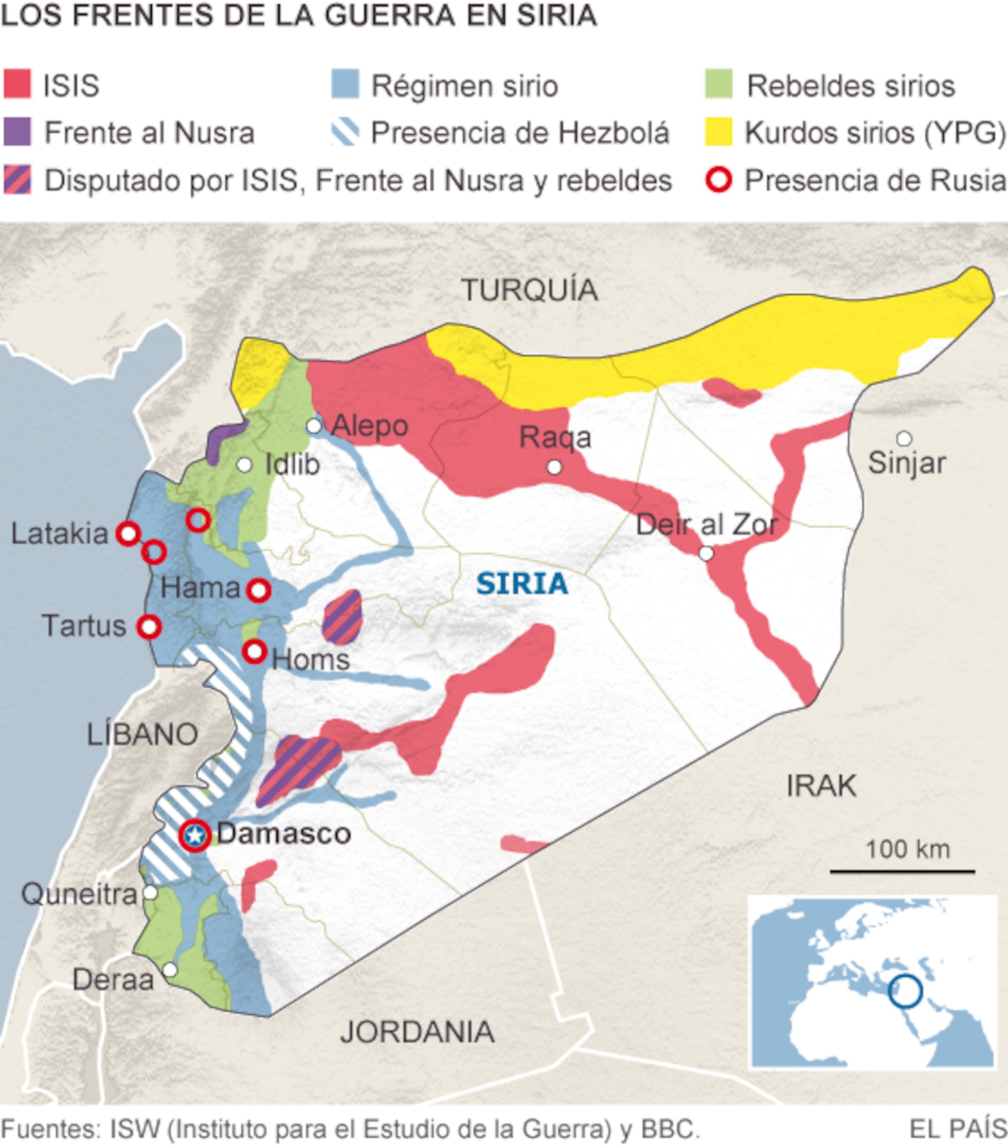 Siria: El ISIS disputa al régimen sirio el corredor de Homs ...