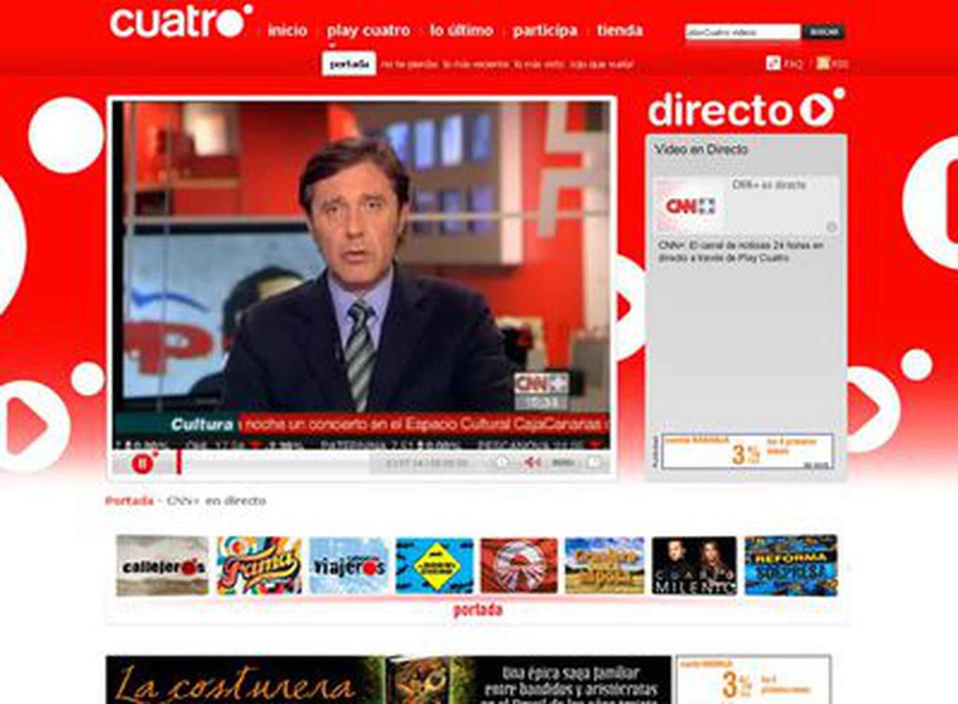 Cuatro lanza su nueva televisión en Internet | Noticias de actualidad ...