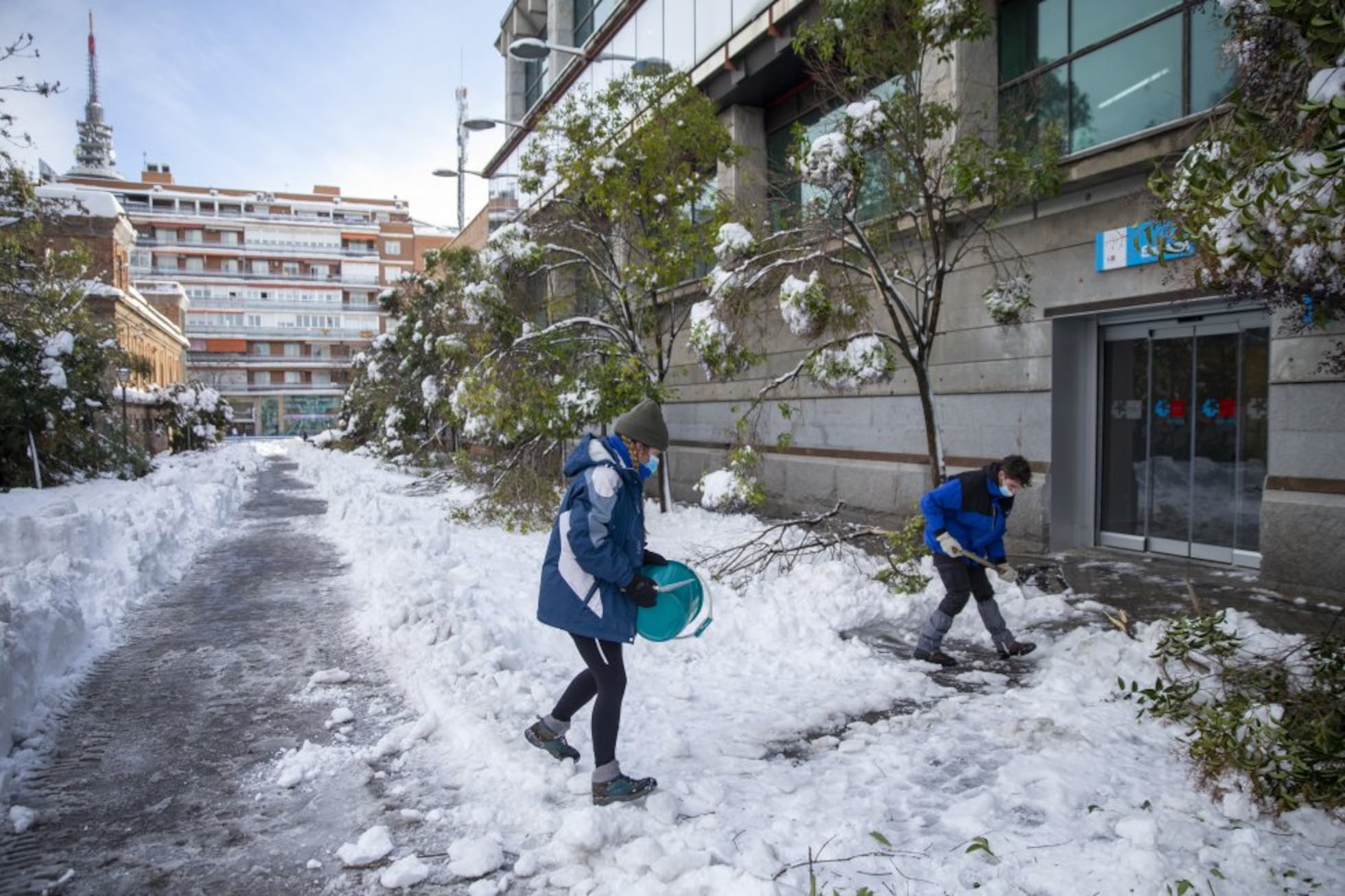 Madrid, sepultado bajo la nieve de la borrasca ‘Filomena’, en imágenes ...