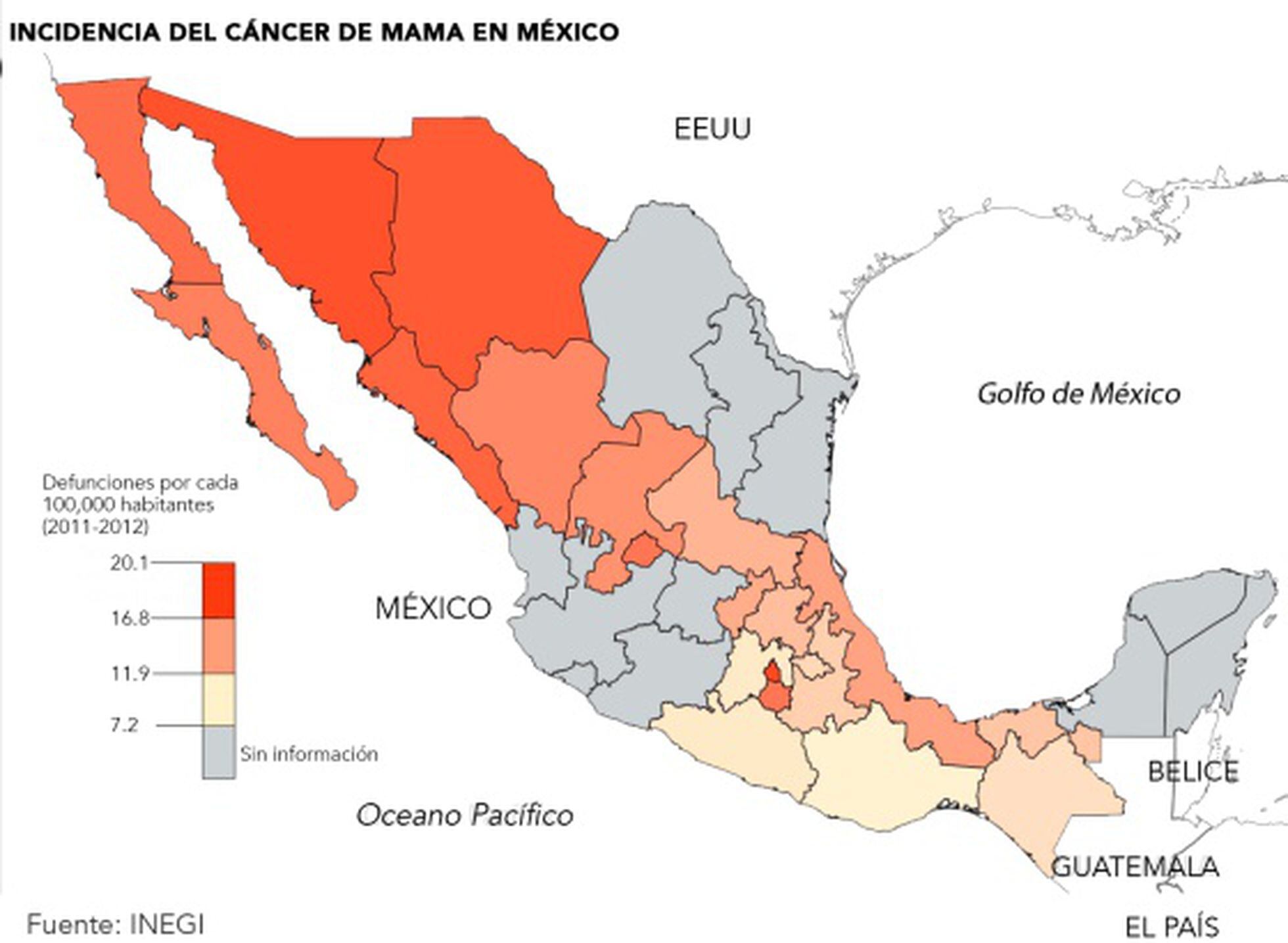 El cáncer de mama es el más habitual entre las mujeres mexicanas ...