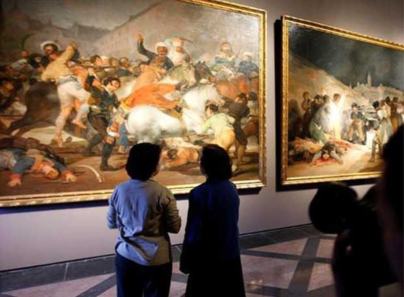 La carga de los mamelucos y Los fusilamientos del Tres de mayo, expuestos de nuevo en el Prado ...