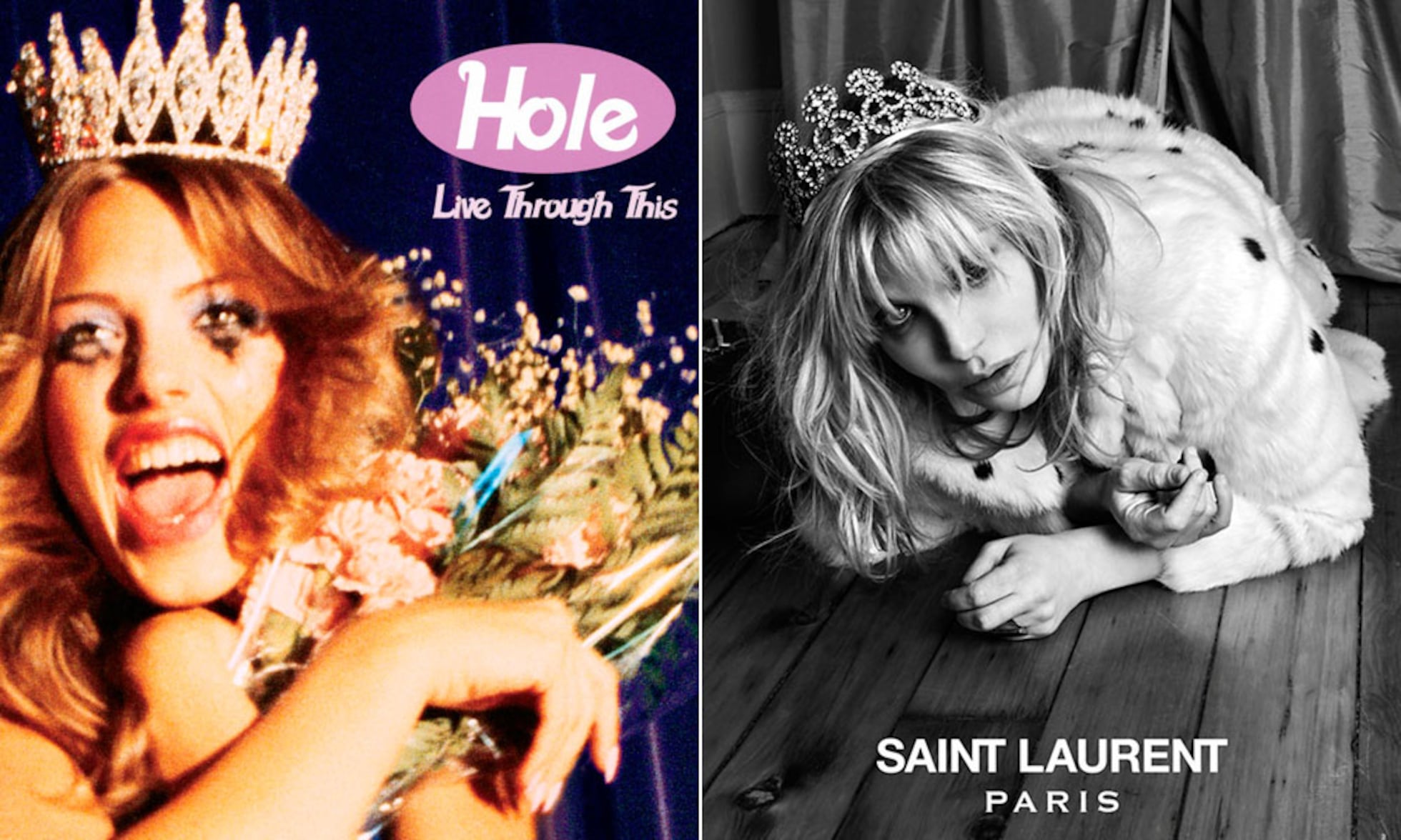 La ‘tiara grunge’, el homenaje de Slimane a Courtney Love | Pasarelas ...