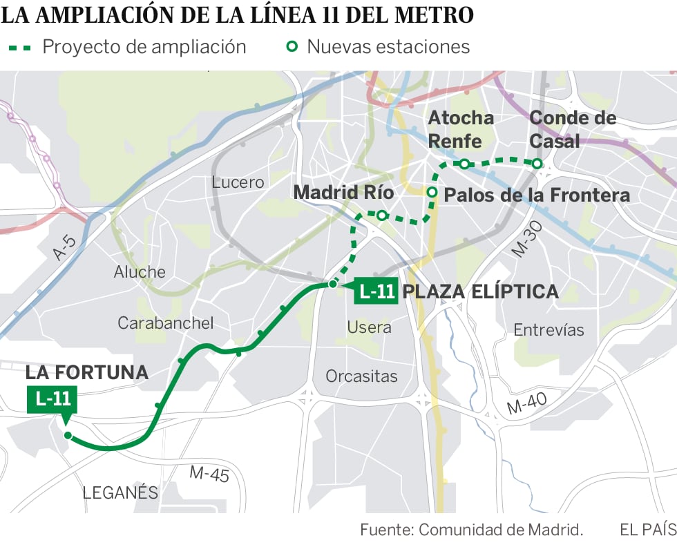 Línea 11: La ampliación más necesaria del metro de Madrid llega tarde ...
