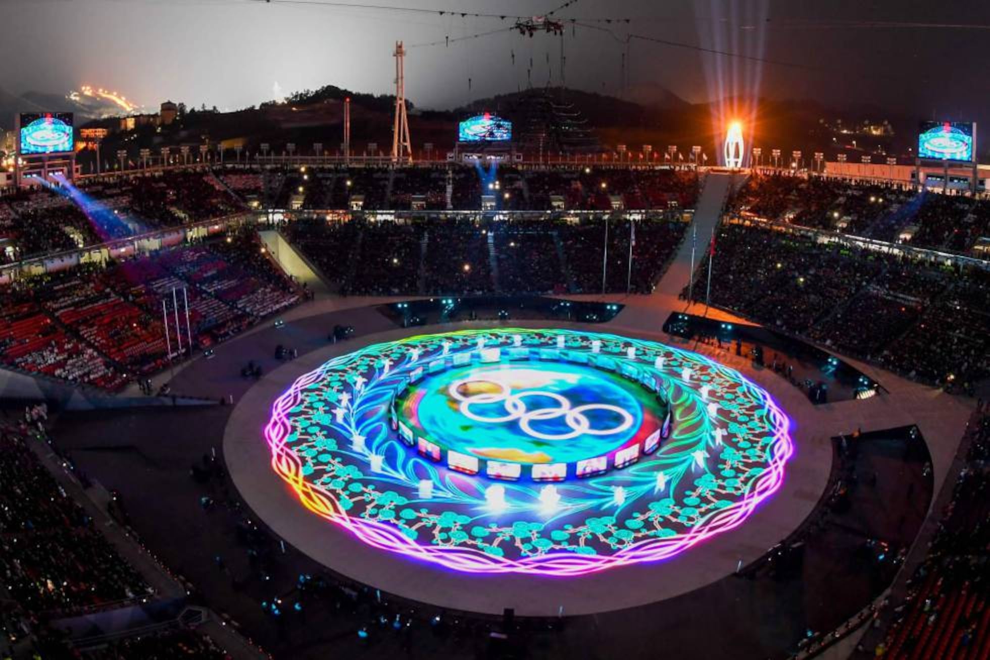 La ceremonia de clausura de los Juegos Olímpicos de Invierno 2018, en ...