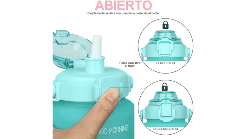 La botella de agua que te dice cada cuánto tiempo debes beber ...