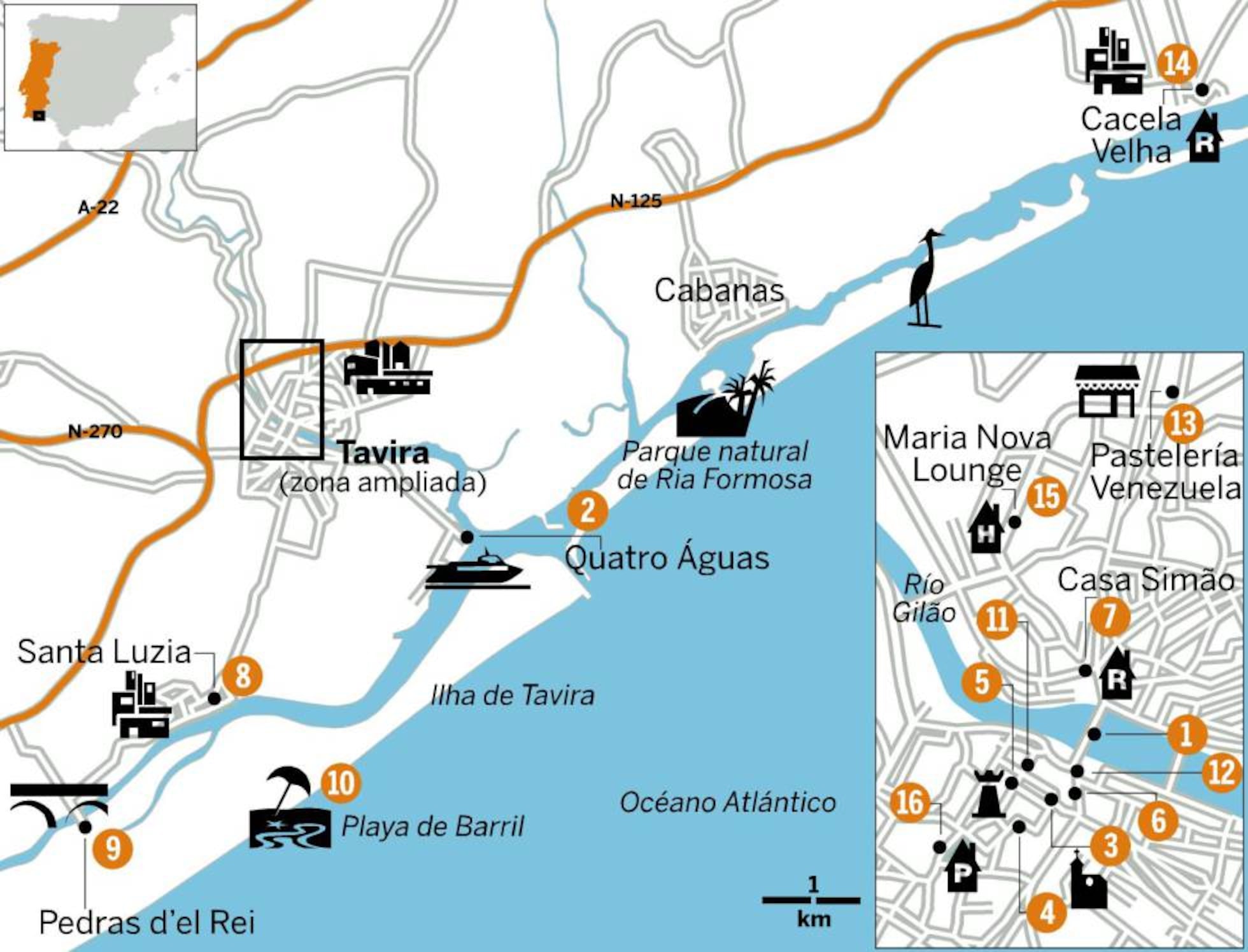 Tavira, un Algarve monumental y natural | El Viajero | EL PAÍS