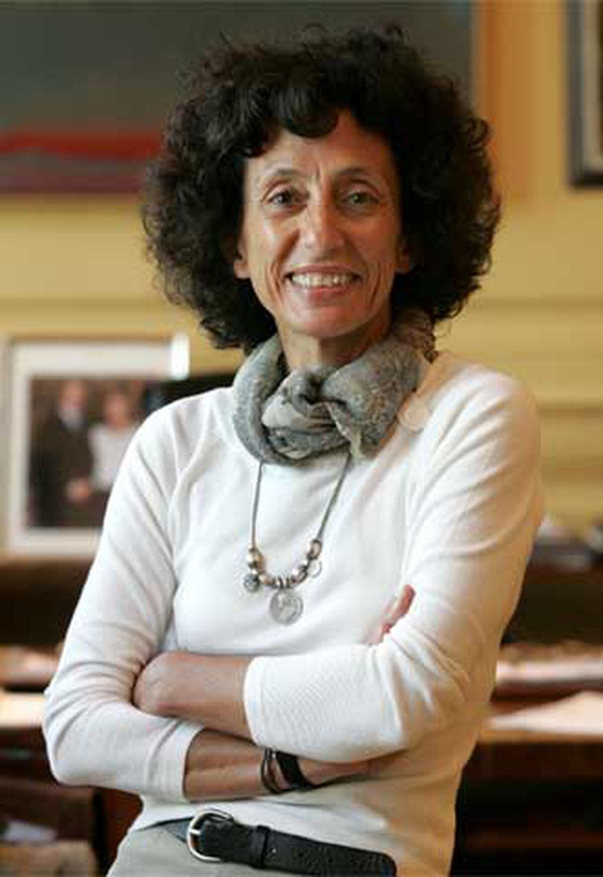 Mercedes Cabrera, en su despacho de la madrileña calle de Alcalá ...