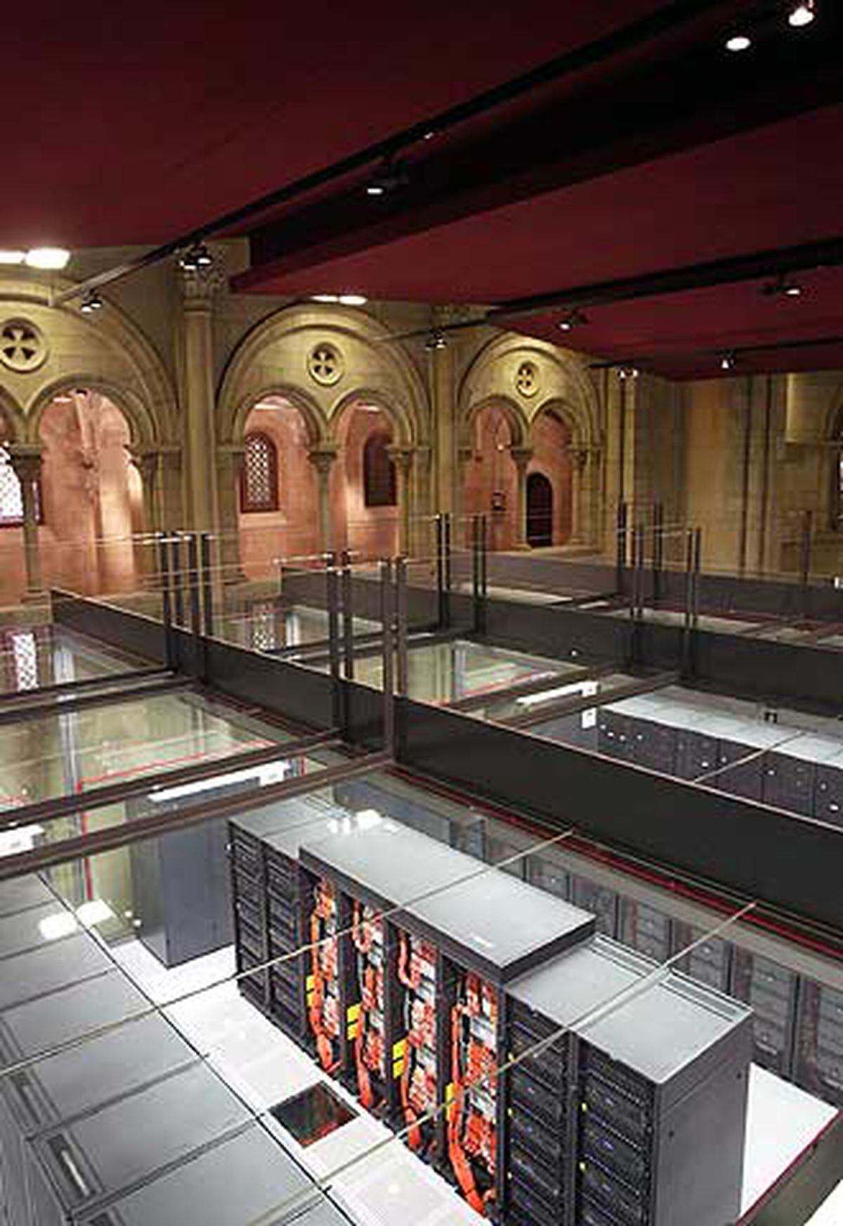 Un detalle del supercomputador instalado en la UPC de Barcelona ...