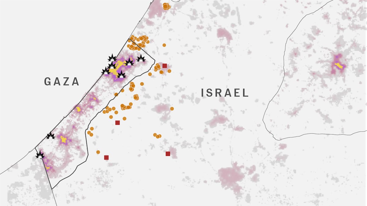 Mapas | Tres días de bombardeos y ataques entre Israel y Gaza ...