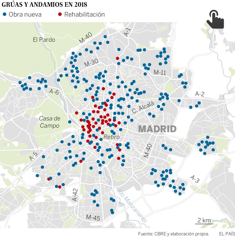 La construcción crece, sobre todo, por el sur de Madrid | Madrid ...
