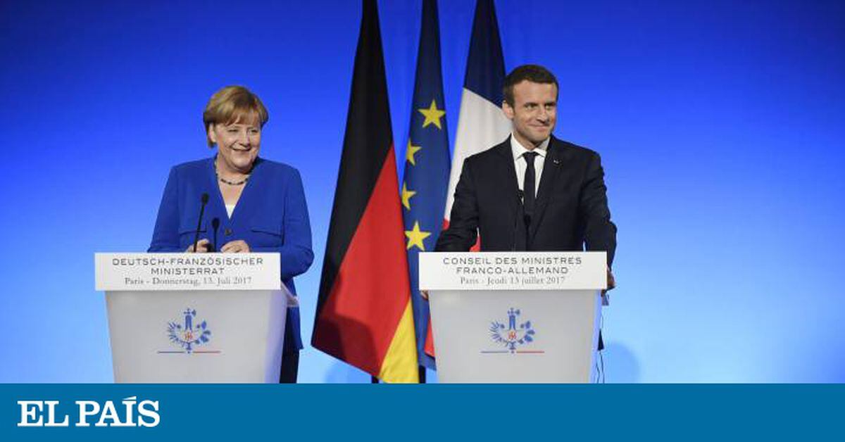 Macron y Merkel anuncian un avión de combate franco-alemán ...