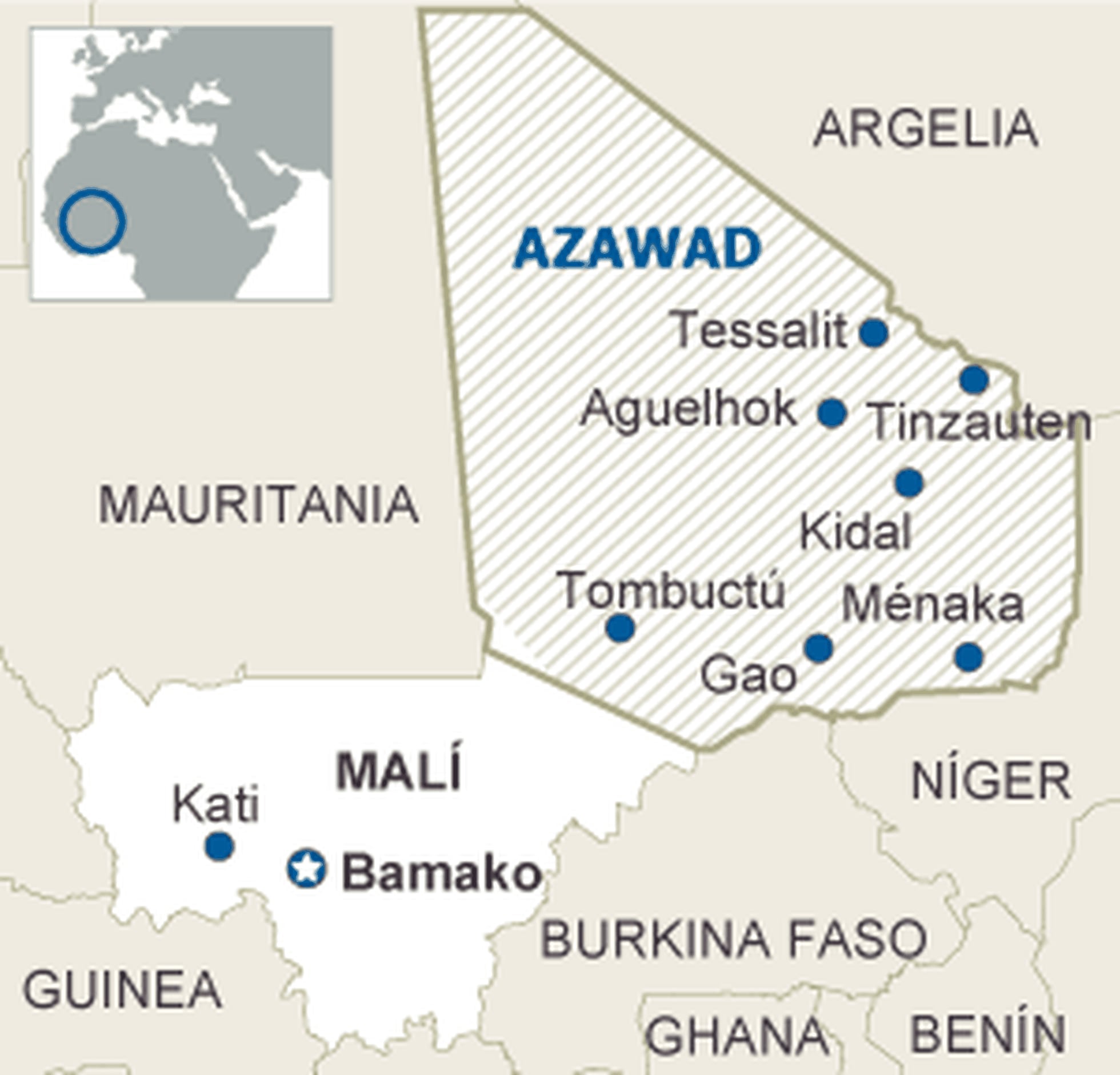 Nace en el corazón de África el Estado islámico del Azawad ...