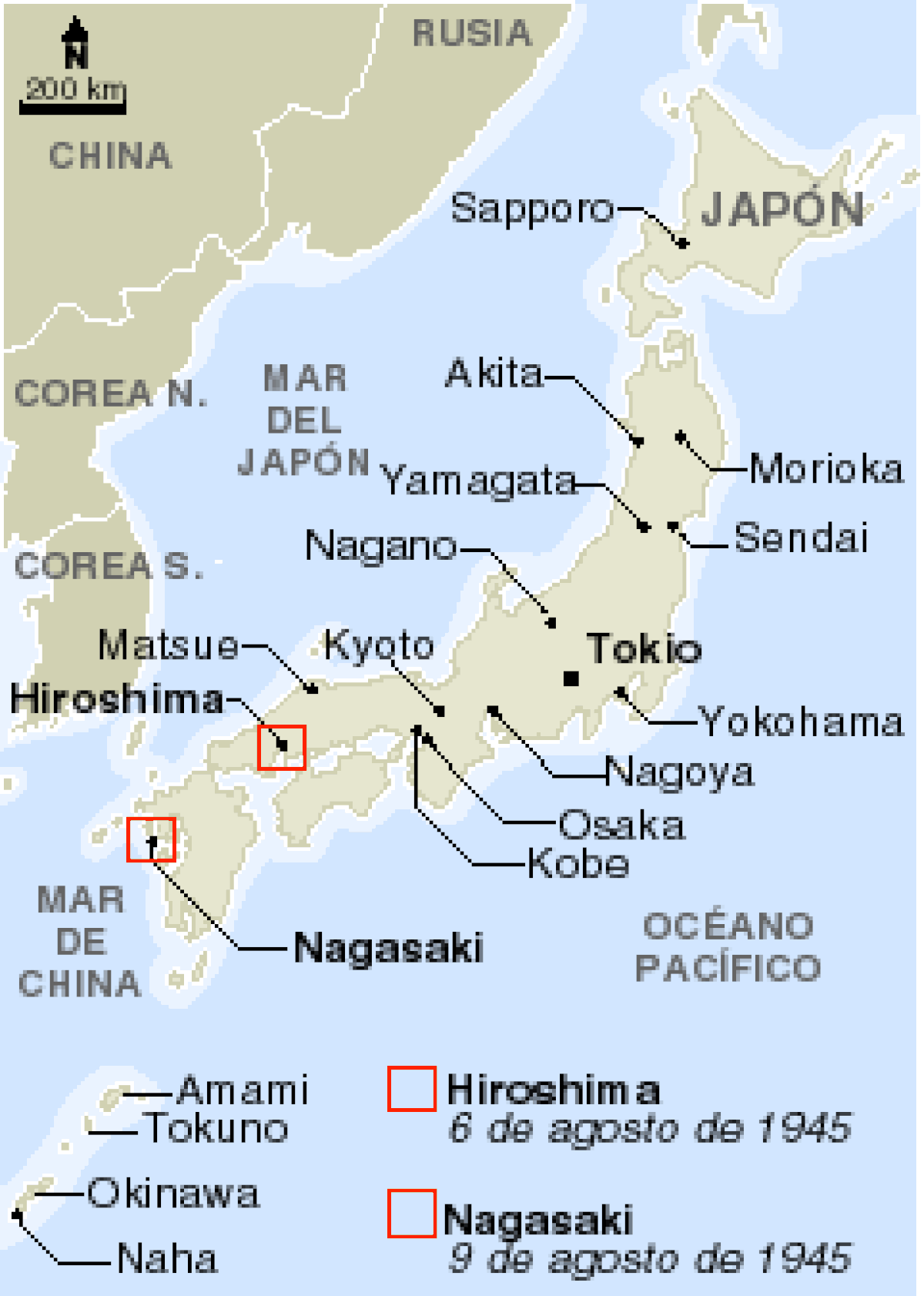 Localizador de Hiroshima y Nagasaki, en el 57º aniversario del ...