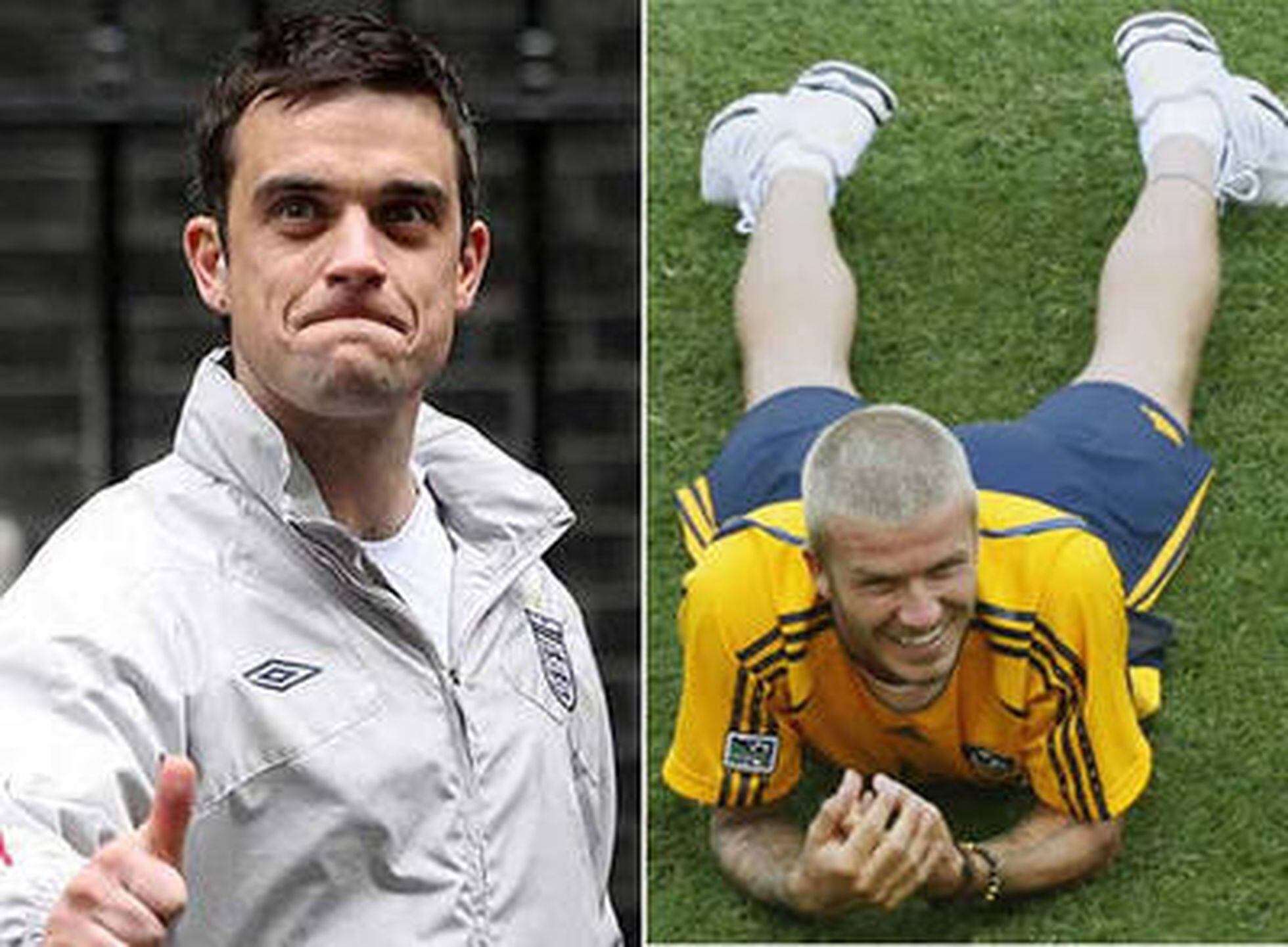 Robbie Williams y David Beckham... ¿una pareja gay? | Noticias de ...