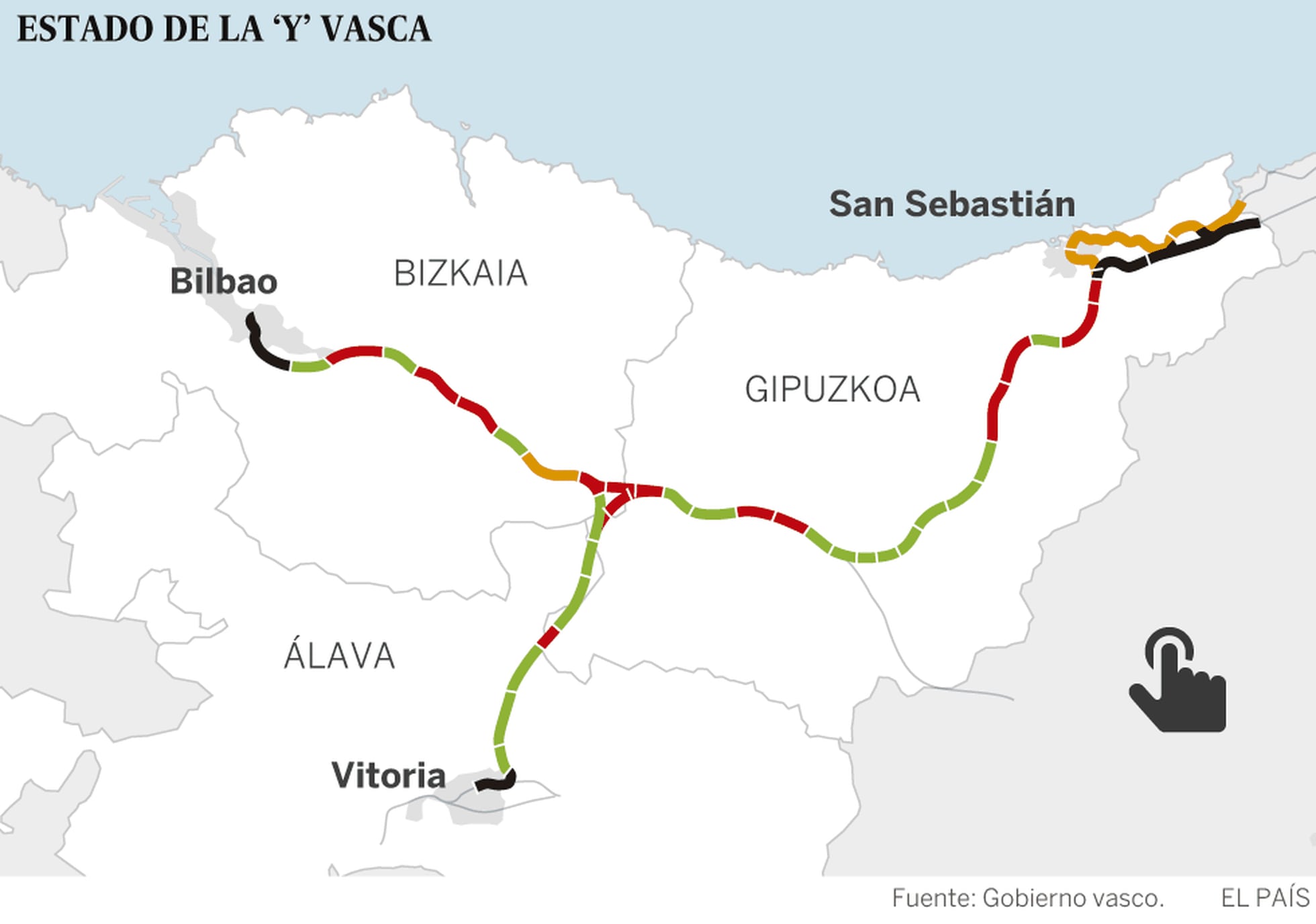 La Y ferroviaria vasca sale del túnel | País Vasco | EL PAÍS