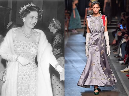 Nueve ocasiones en las que la reina Isabel II inspiró a los diseñadores ...
