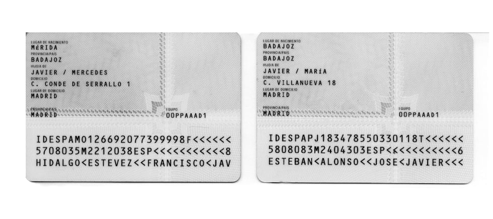 Los falsos DNI que el comisario Villarejo utilizó durante años | España ...