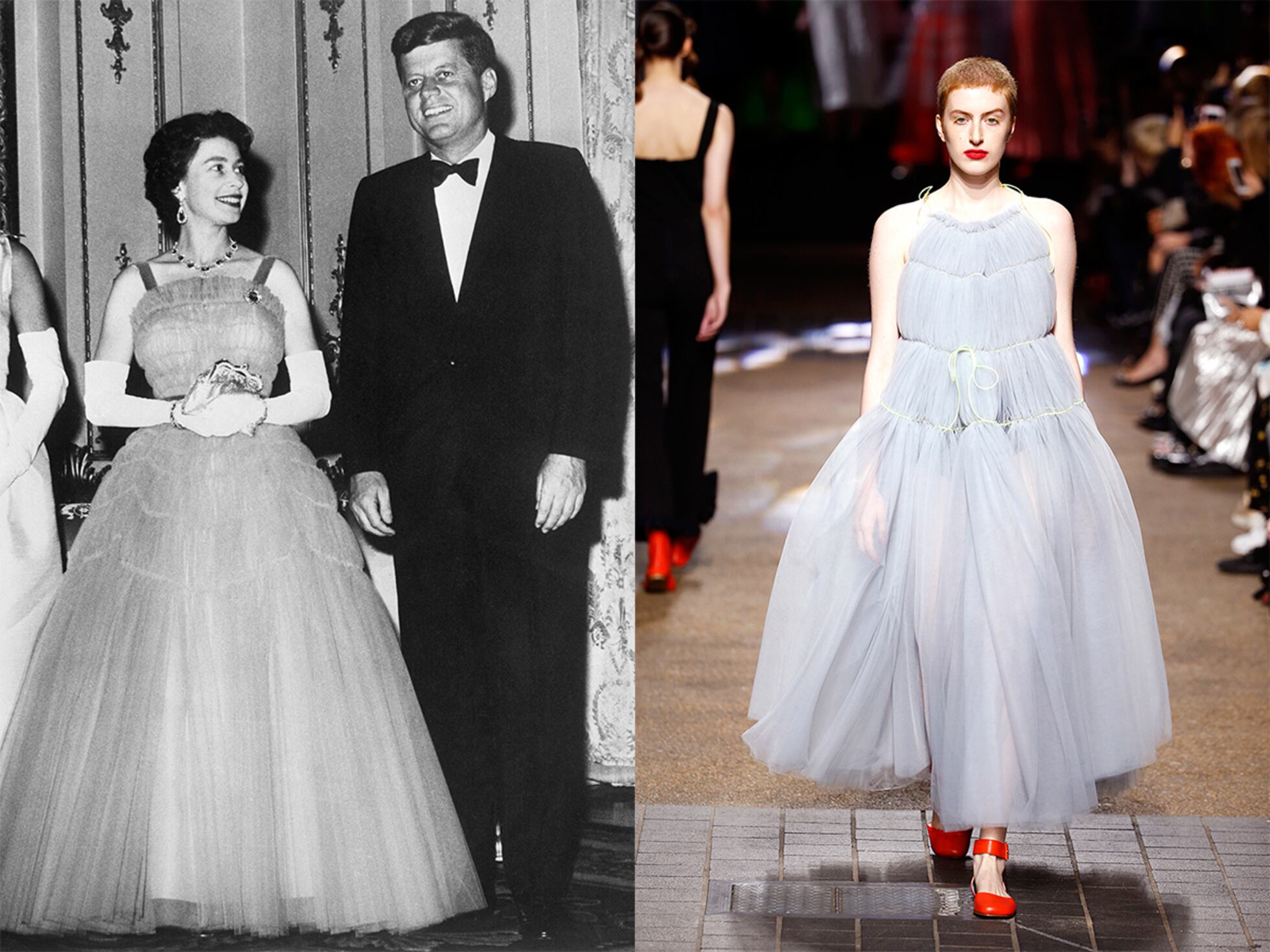 Nueve ocasiones en las que la reina Isabel II inspiró a los diseñadores de moda | Fotos | S Moda ...