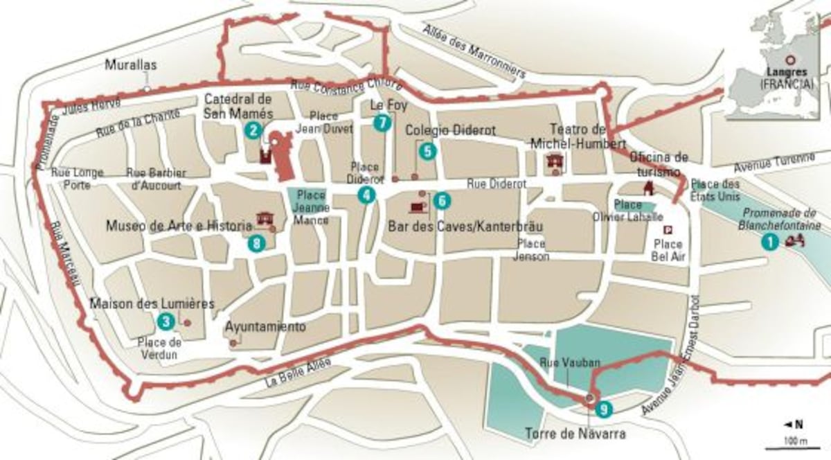 24 horas en Langres, el mapa | El Viajero | EL PAÍS