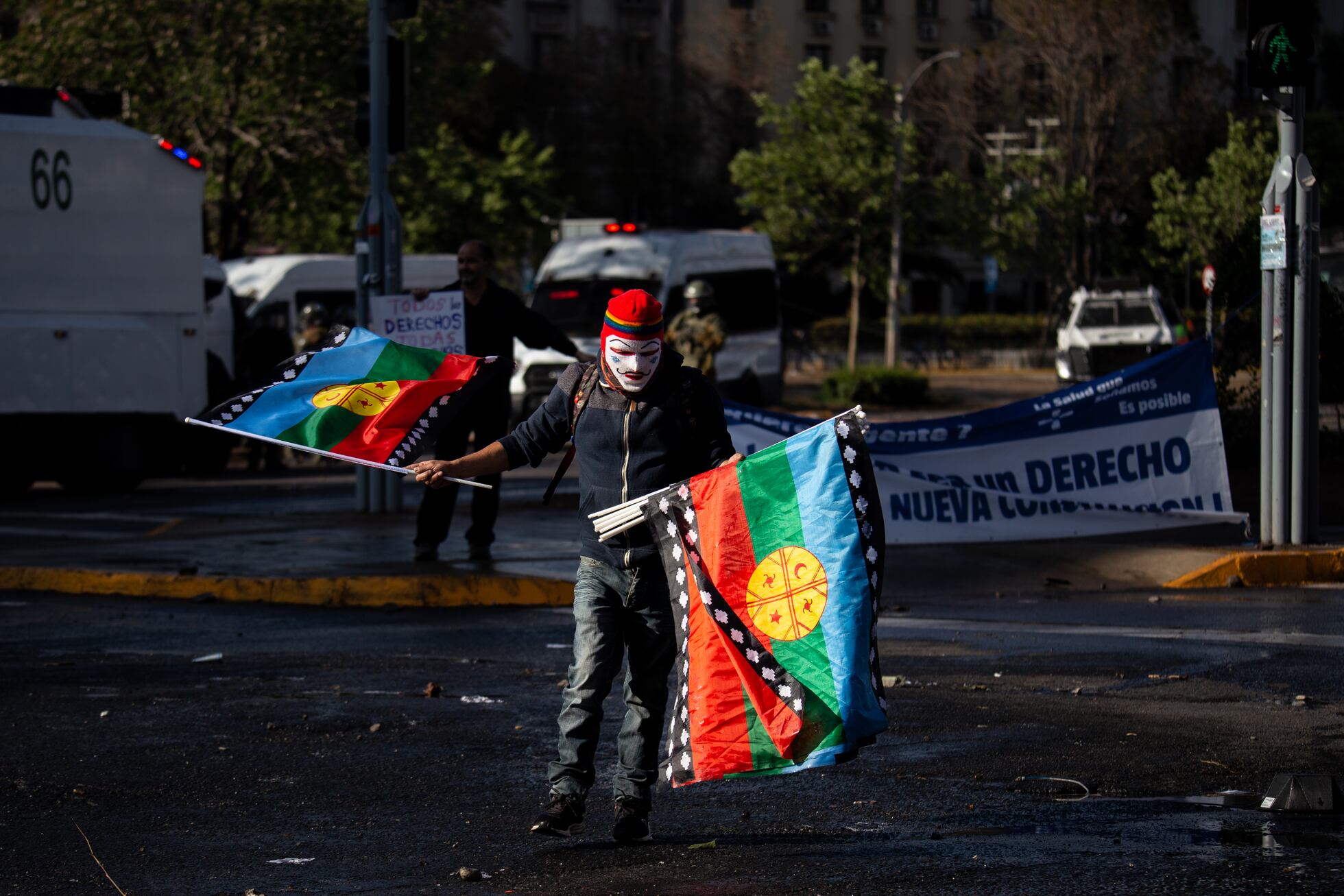 Las protestas por el tercer aniversario del estallido social chileno ...