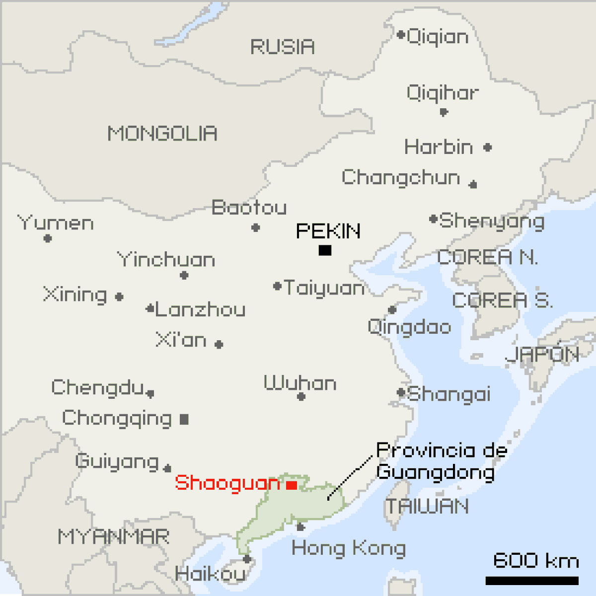 Shaoguan, provincia de Guangdong, China | Internacional | EL PAÍS