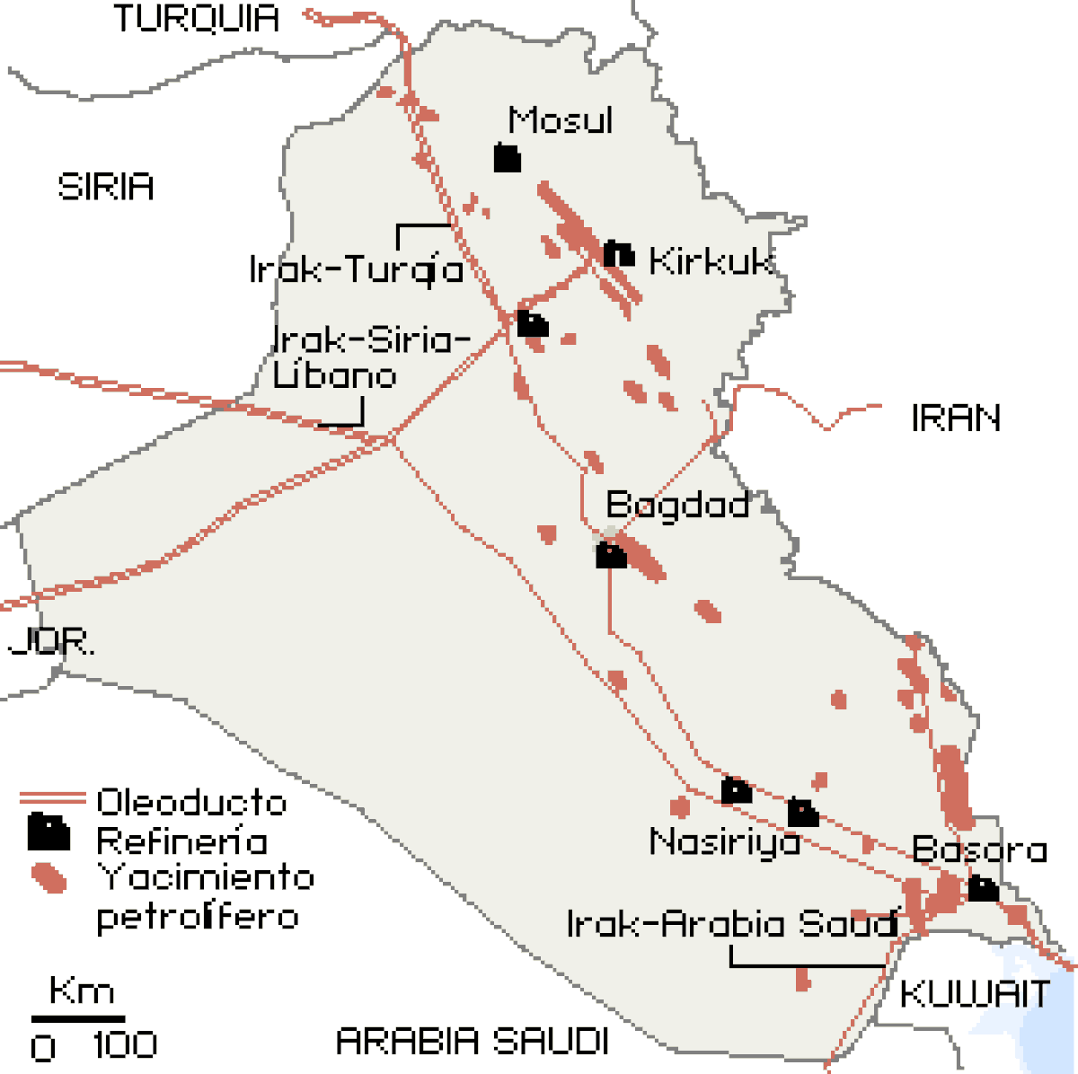 Refinerías y yacimientos petrolíferos en Irak | Internacional | EL PAÍS