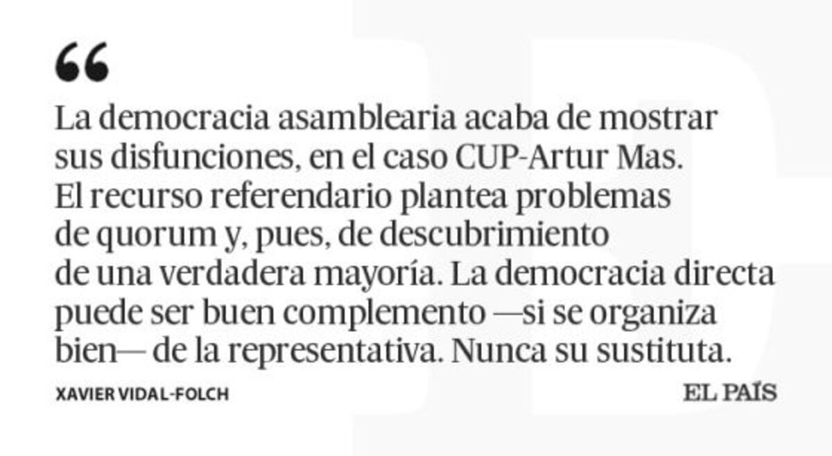 Democracia directa: Madrid / Barcelona | Opinión | EL PAÍS