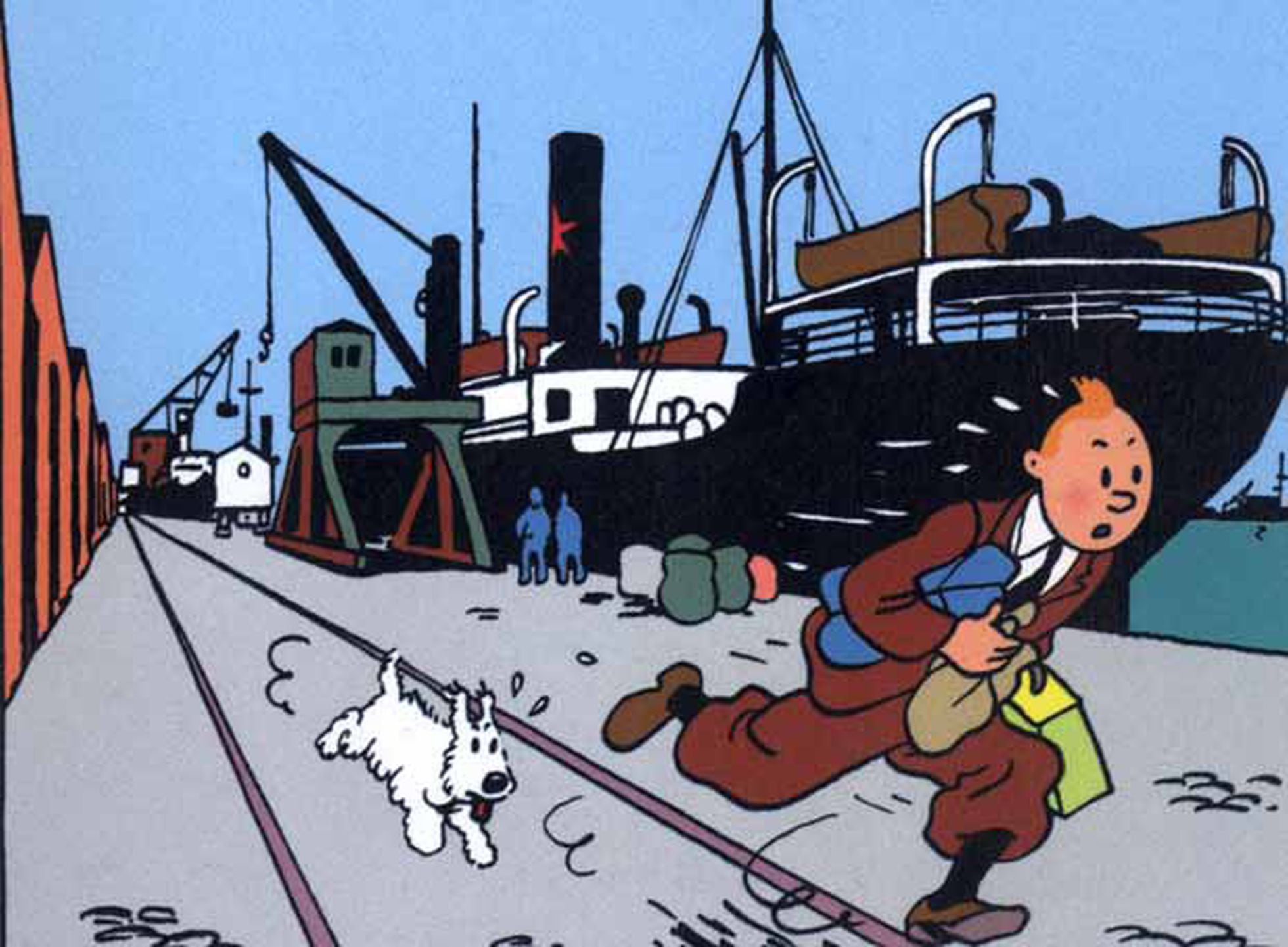 Una escena del cómic de Tintín con Milú | Babelia | EL PAÍS