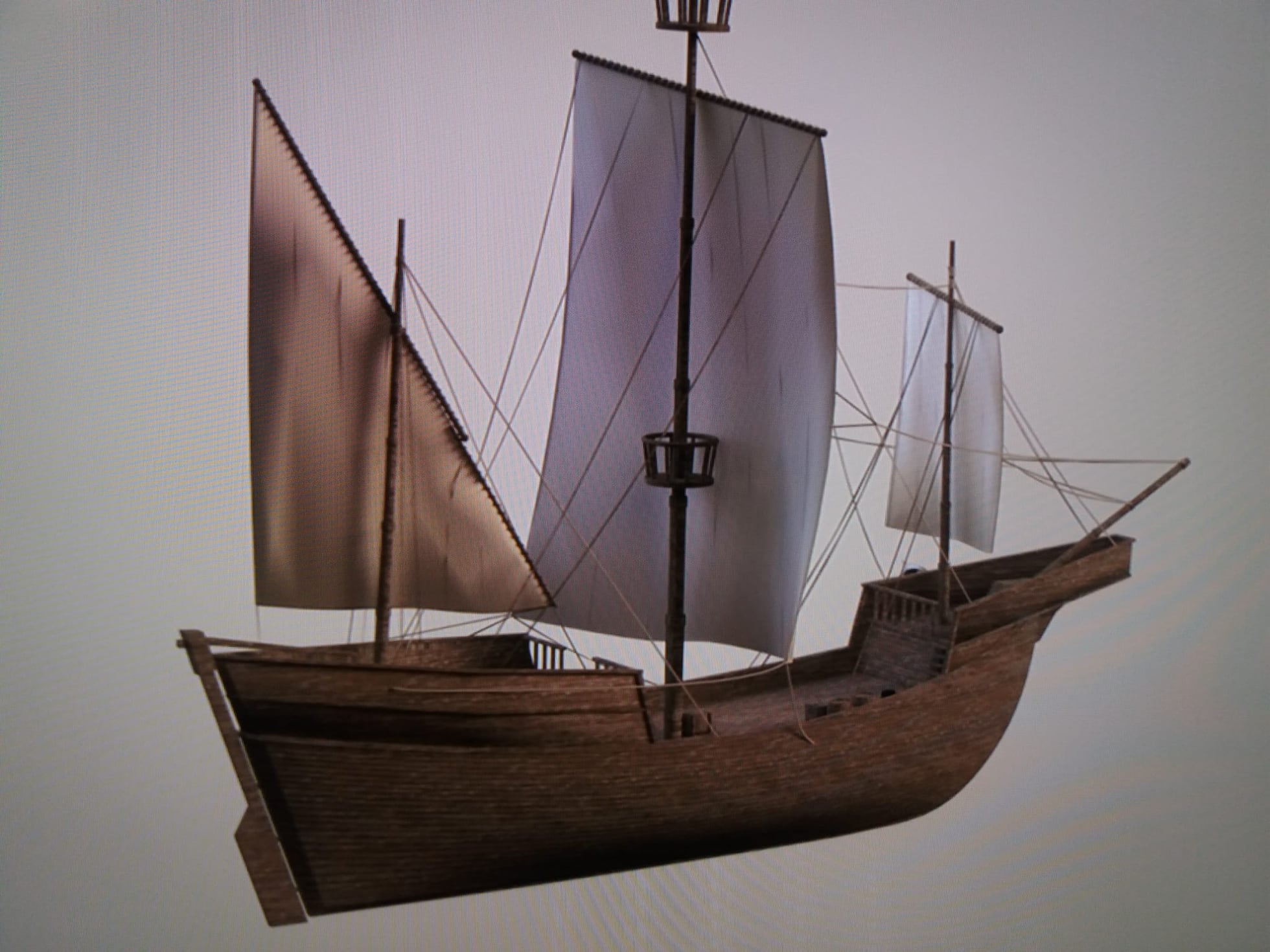 Un barco medieval echa el ancla en la plaza del Rei de Barcelona ...
