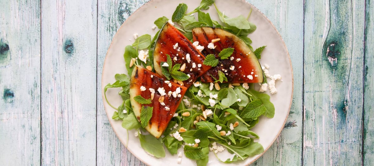 Ensalada de sandía al grill con queso feta | Recetas | Gastronomía | EL ...