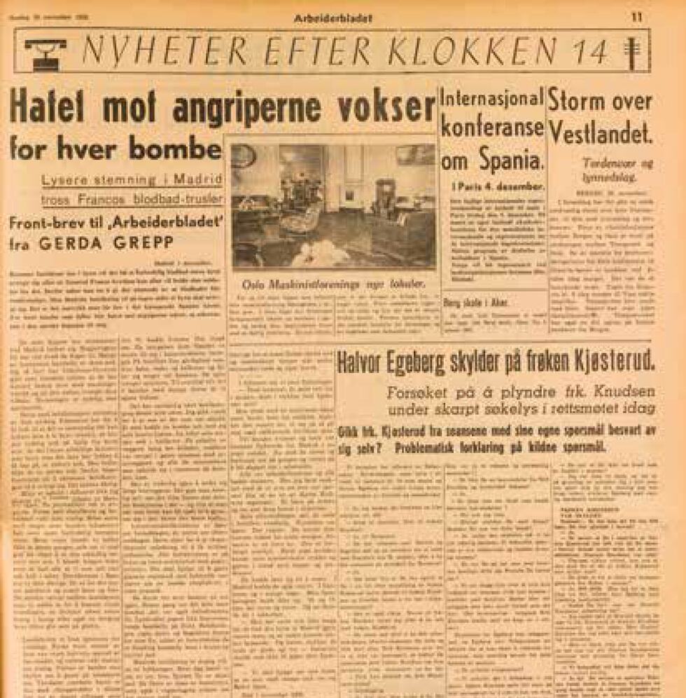 La reportera noruega Gerda Grepp, aguerrida cronista de la Guerra Civil ...