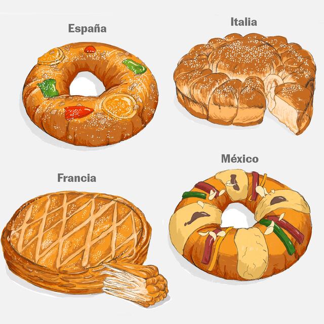Así cambia el roscón de Reyes según el país (y no siempre tiene agujero ...