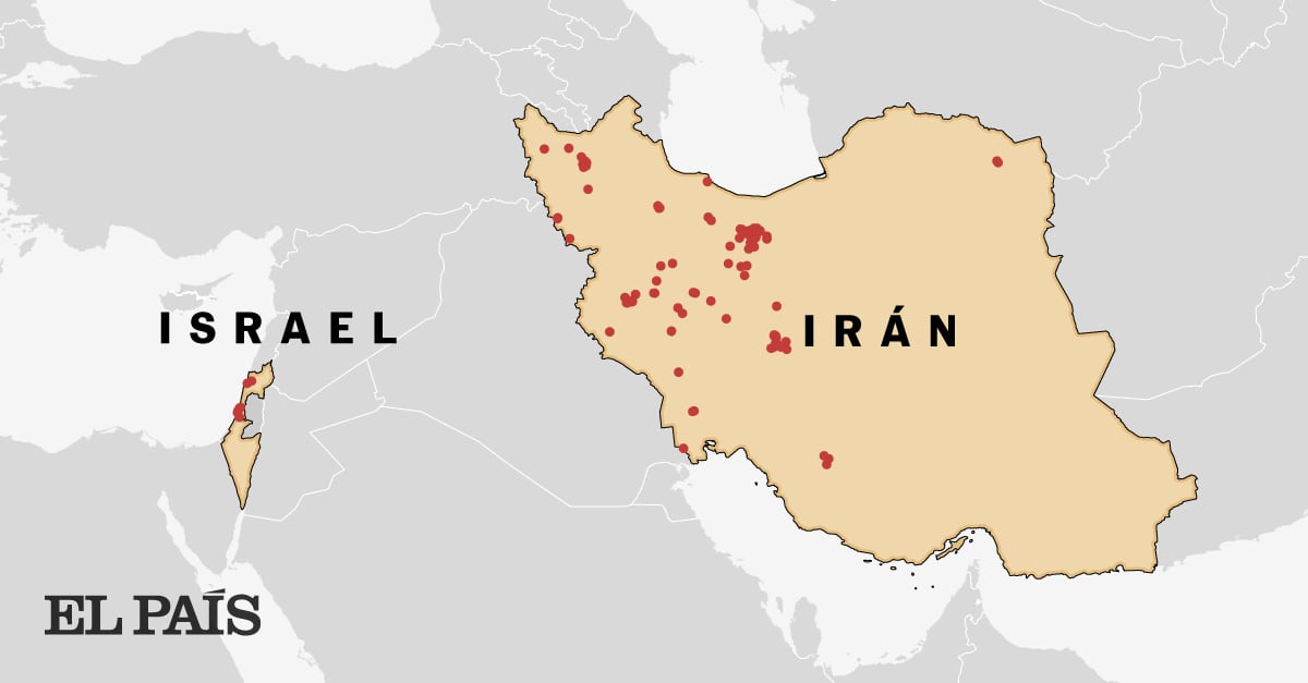 Mapas | Los objetivos del fuego cruzado entre Israel e Irán ...