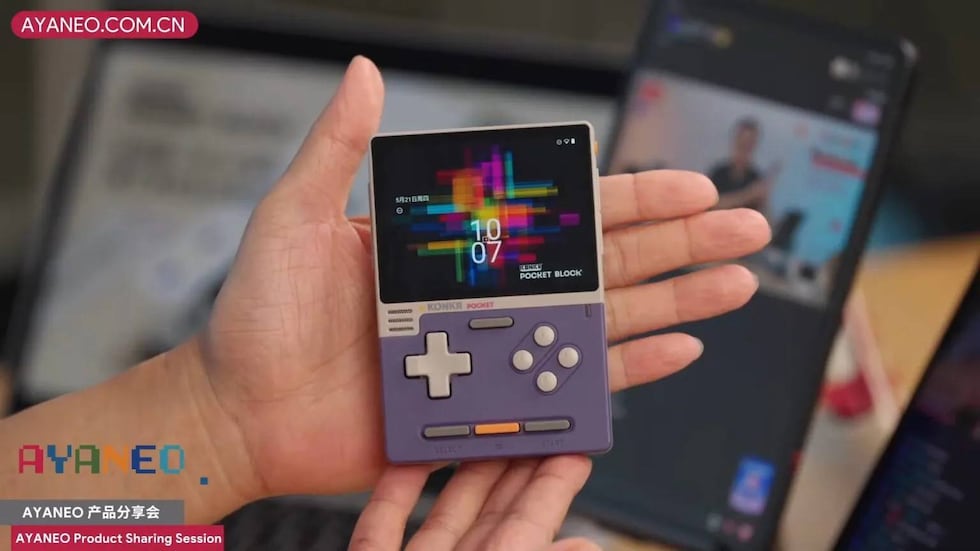 KONKR Pocket BLOCK, así será la próxima consola de Ayaneo al más puro ...