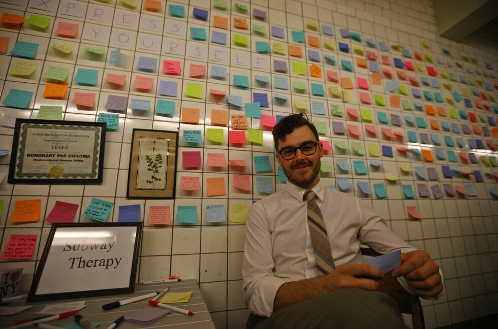 Matthew ‘Levee’ Chavez, the creator of free therapy on the New York ...