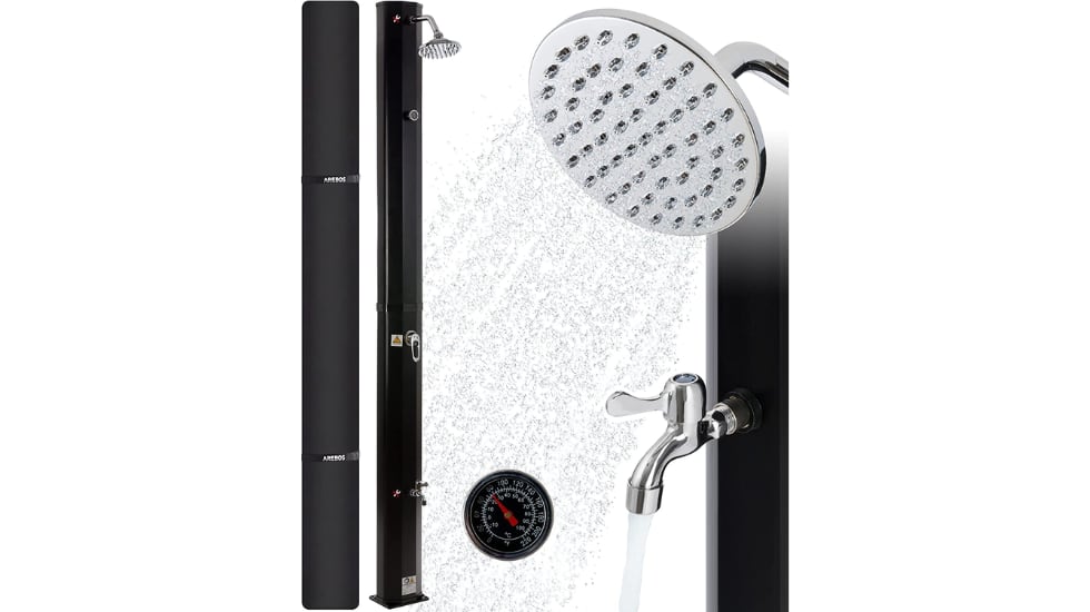 Duchas solares de exterior para instalar fácilmente en jardines o ...