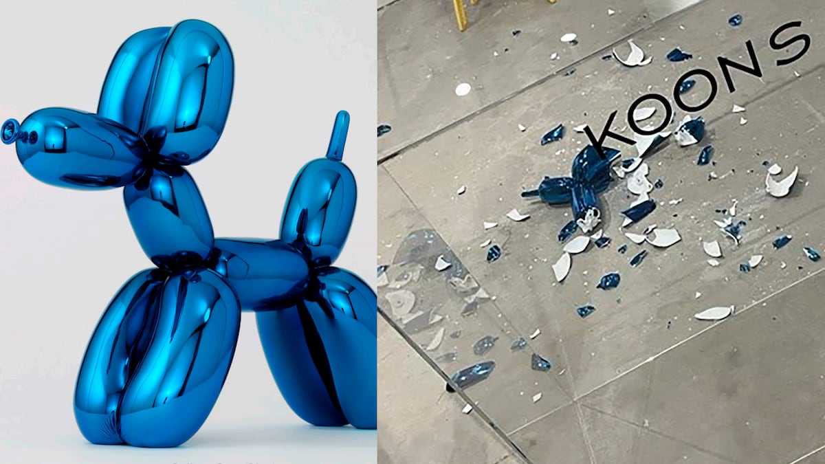 Vídeo | El despiste de la visitante de una galería convierte en añicos ...