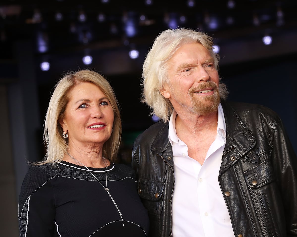 El millonario Richard Branson se despide de su esposa, Joan Templeman ...