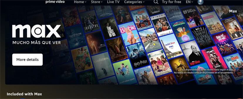 Ya puedes contratar Max desde Amazon Prime Video | Smart TV | Smartlife ...