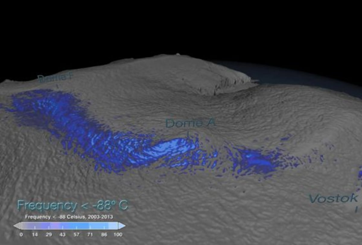 El lugar más frío de la Tierra está en la Antártida y ha registrado 93 ...