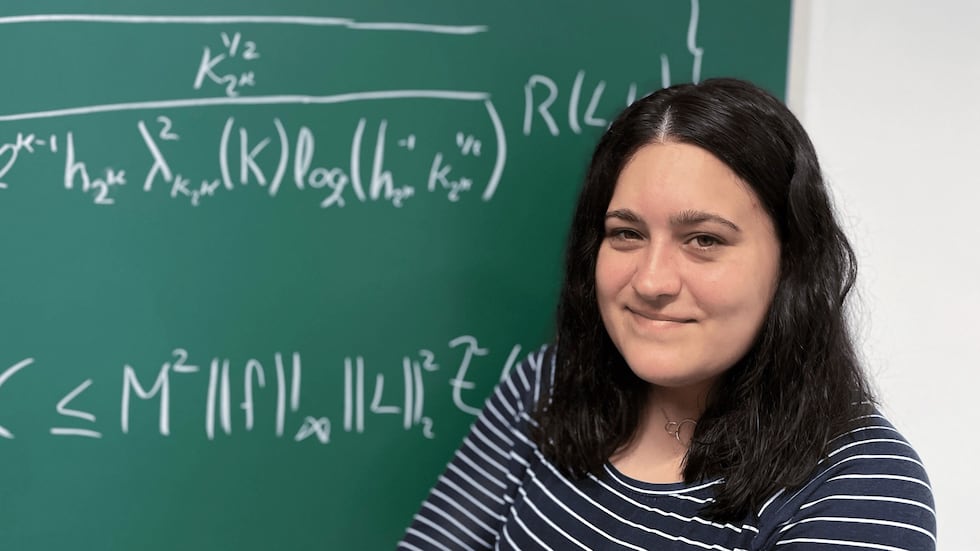 María Alonso, premiada por su talento en matemáticas: “Ni me planteé ...