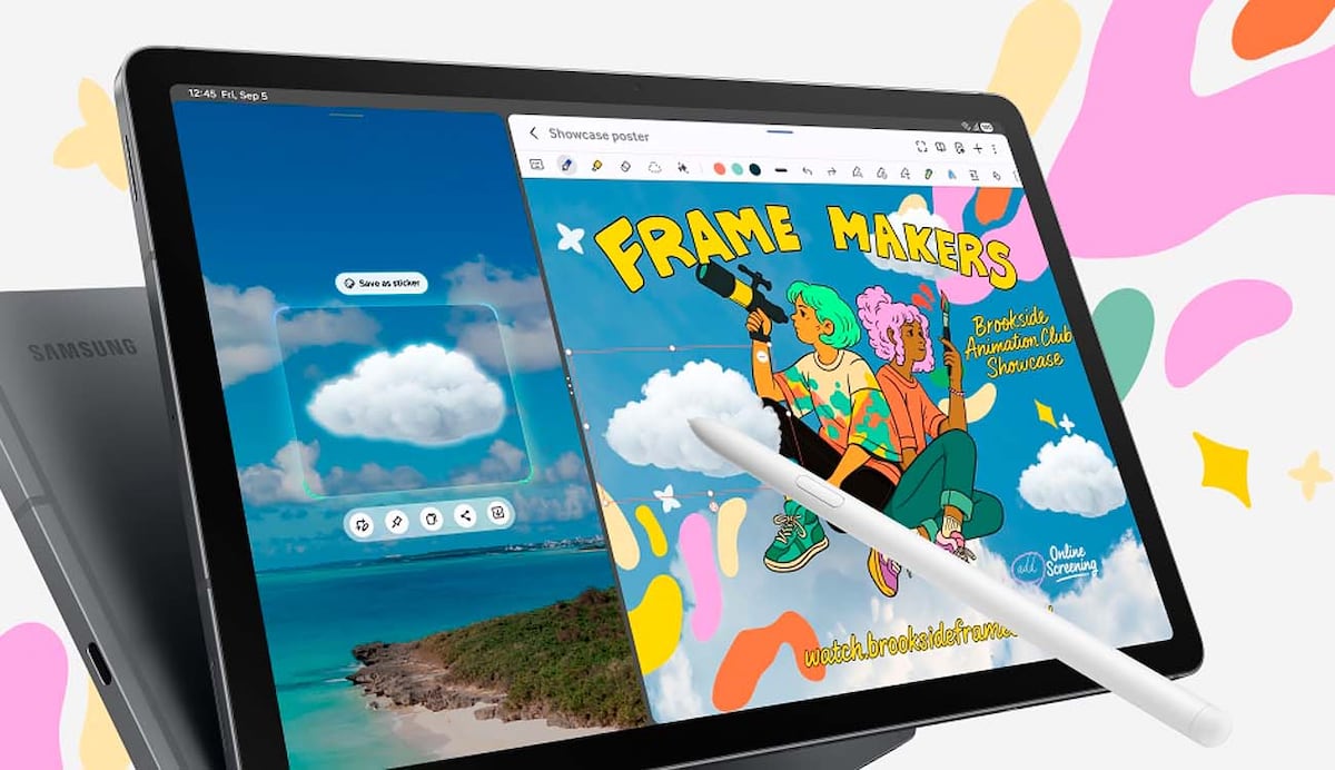 El tablet Samsung Galaxy Tab S10 Lite, con pantalla grande y S Pen ...