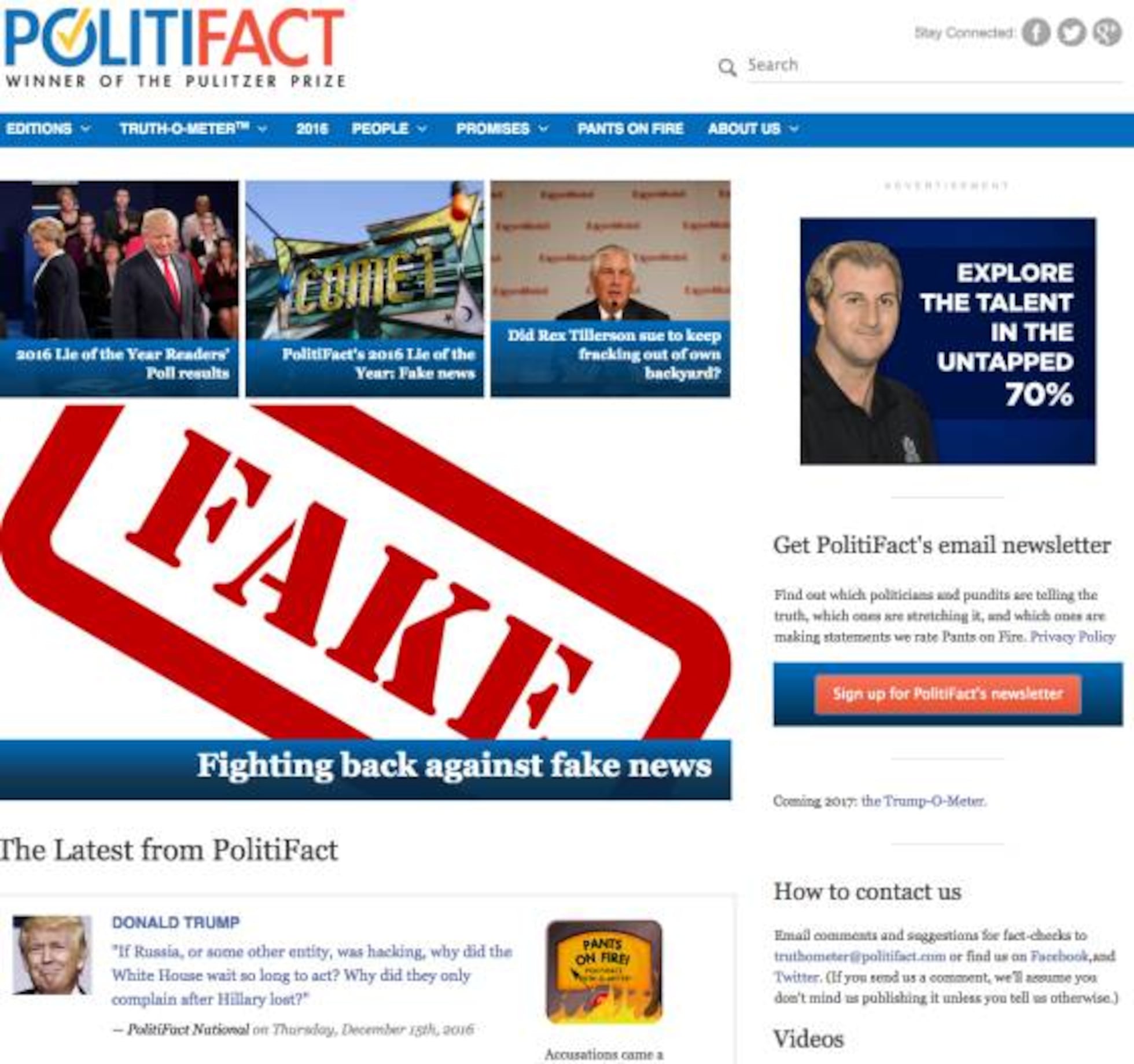 Snopes, FactCheck e Politifact: os sites que ajudarão o Facebook a ...