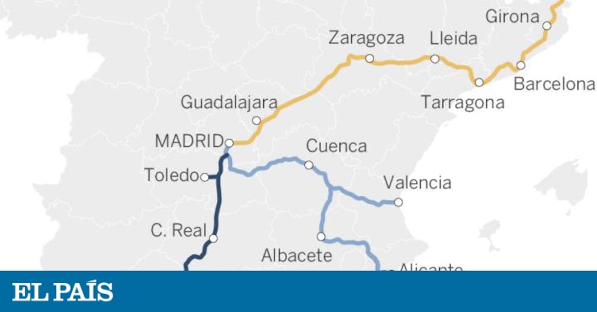 Estas son las líneas del AVE donde Renfe tendrá competencia privada a ...