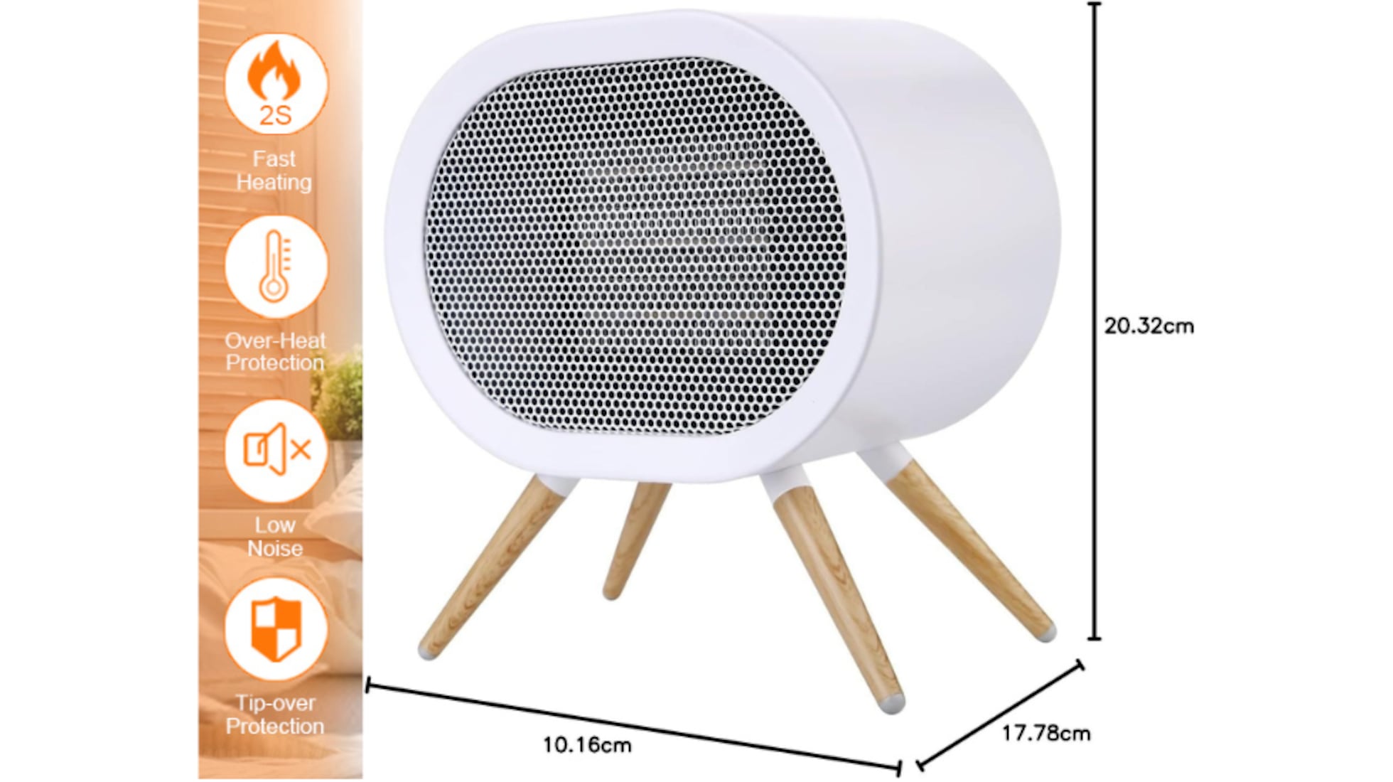 Así es el calefactor pequeño, barato y de diseño que queda bien en ...