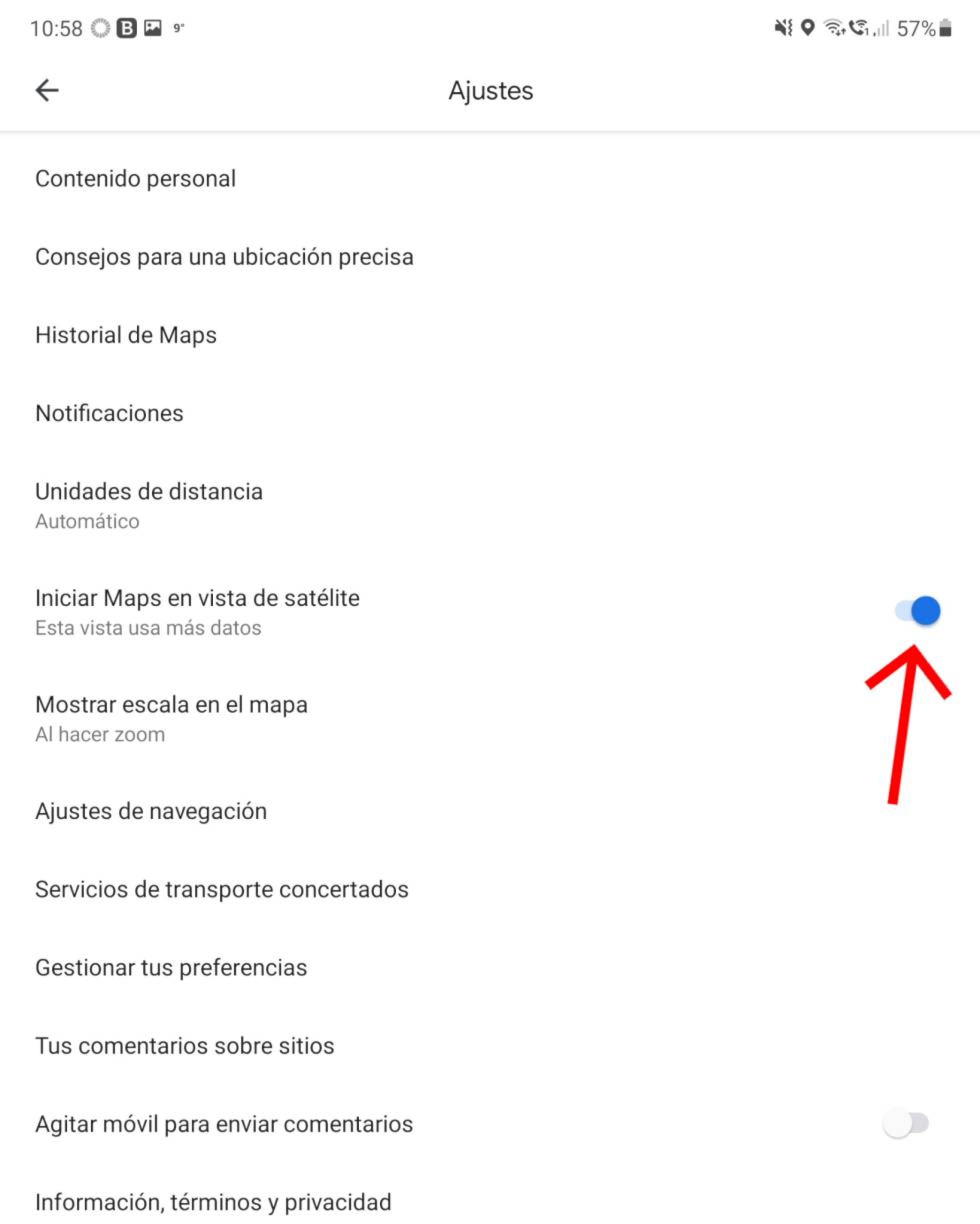 Cómo iniciar Google Maps siempre con la vista desde el satélite ...