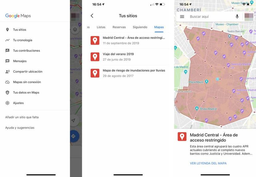 Evita las multas: haz visible en Google Maps el área de Madrid Central ...
