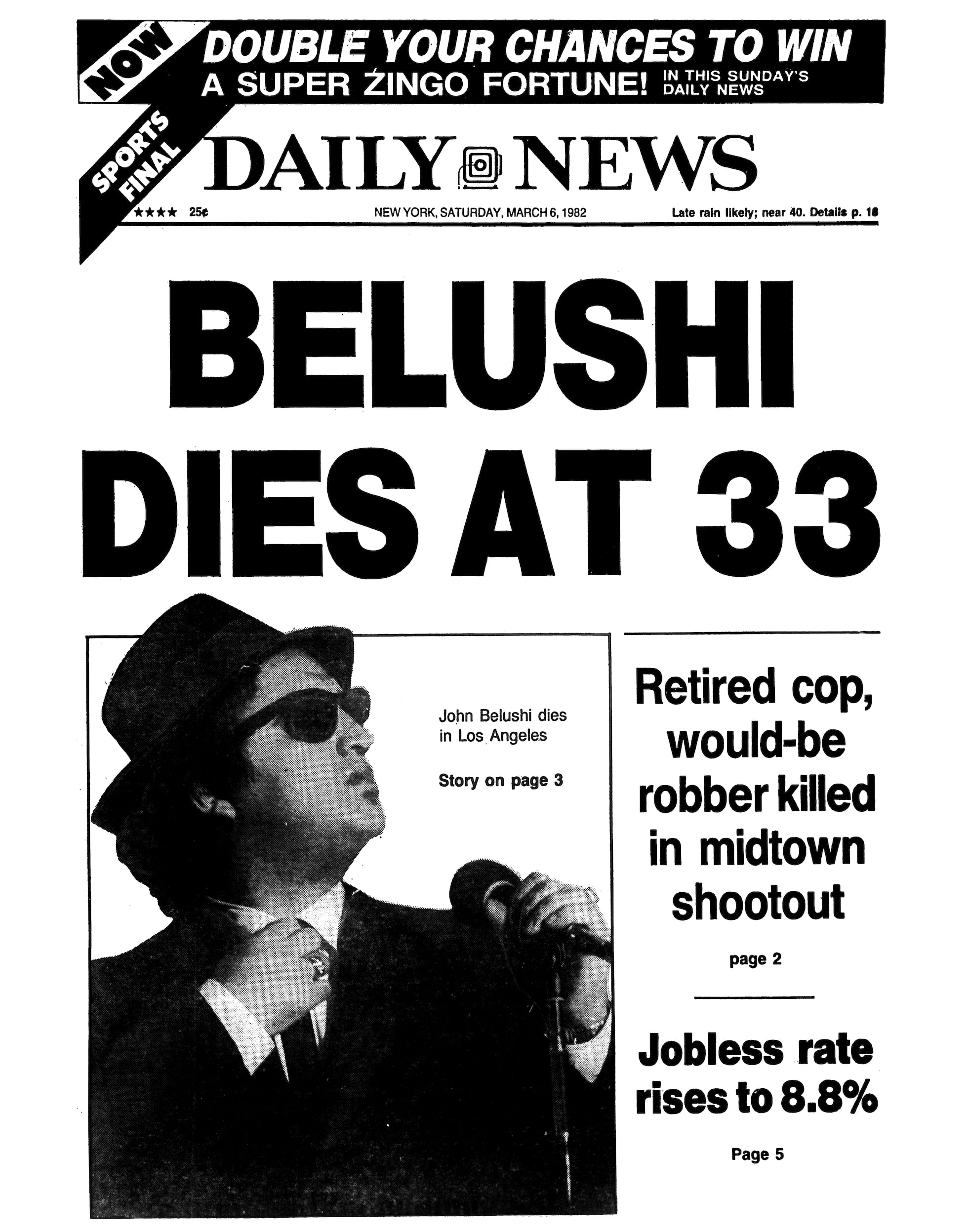 John Belushi: The overdose that marked an end and a beginning in ...