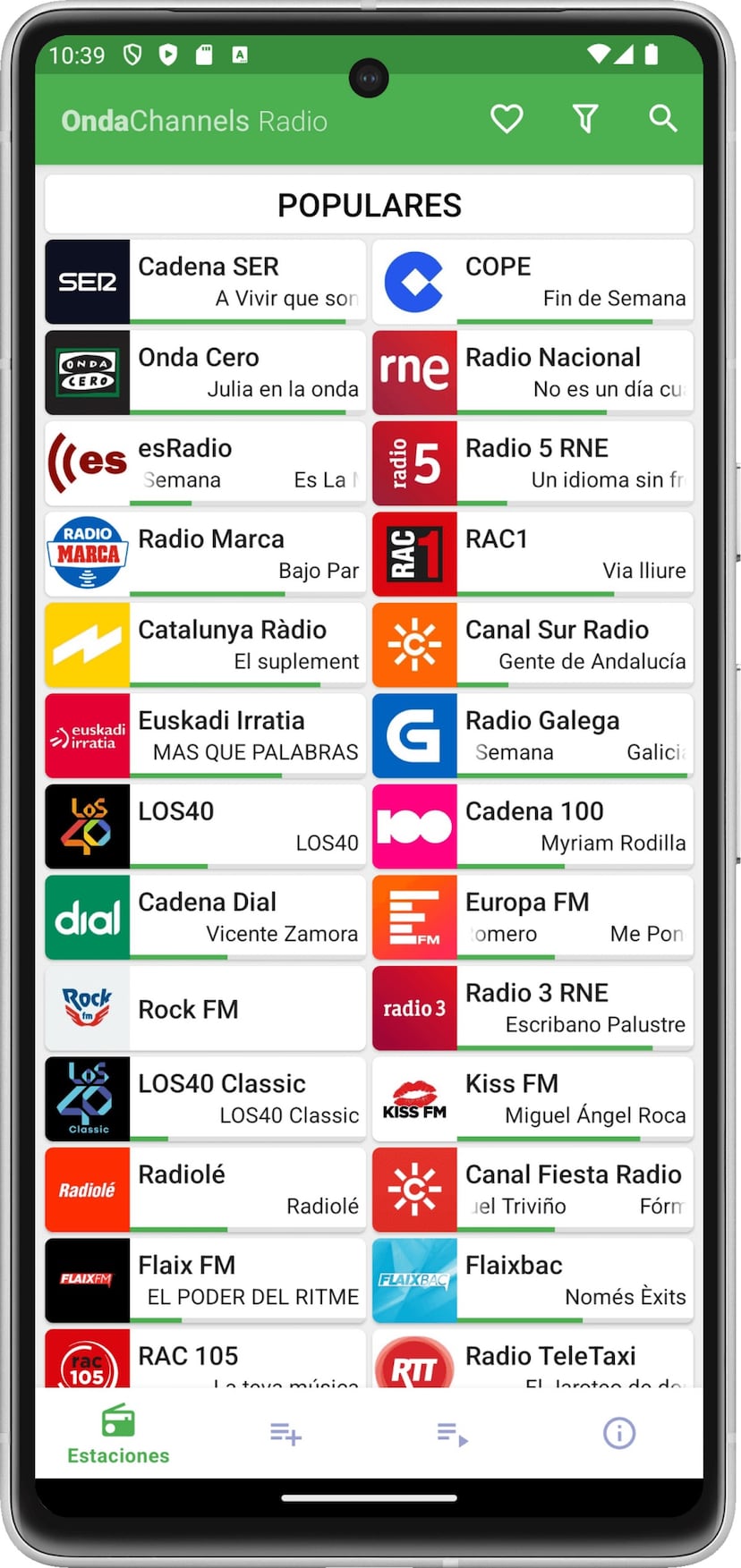 Esta app te permite disfrutar de cientos de emisoras de radio gratis ...