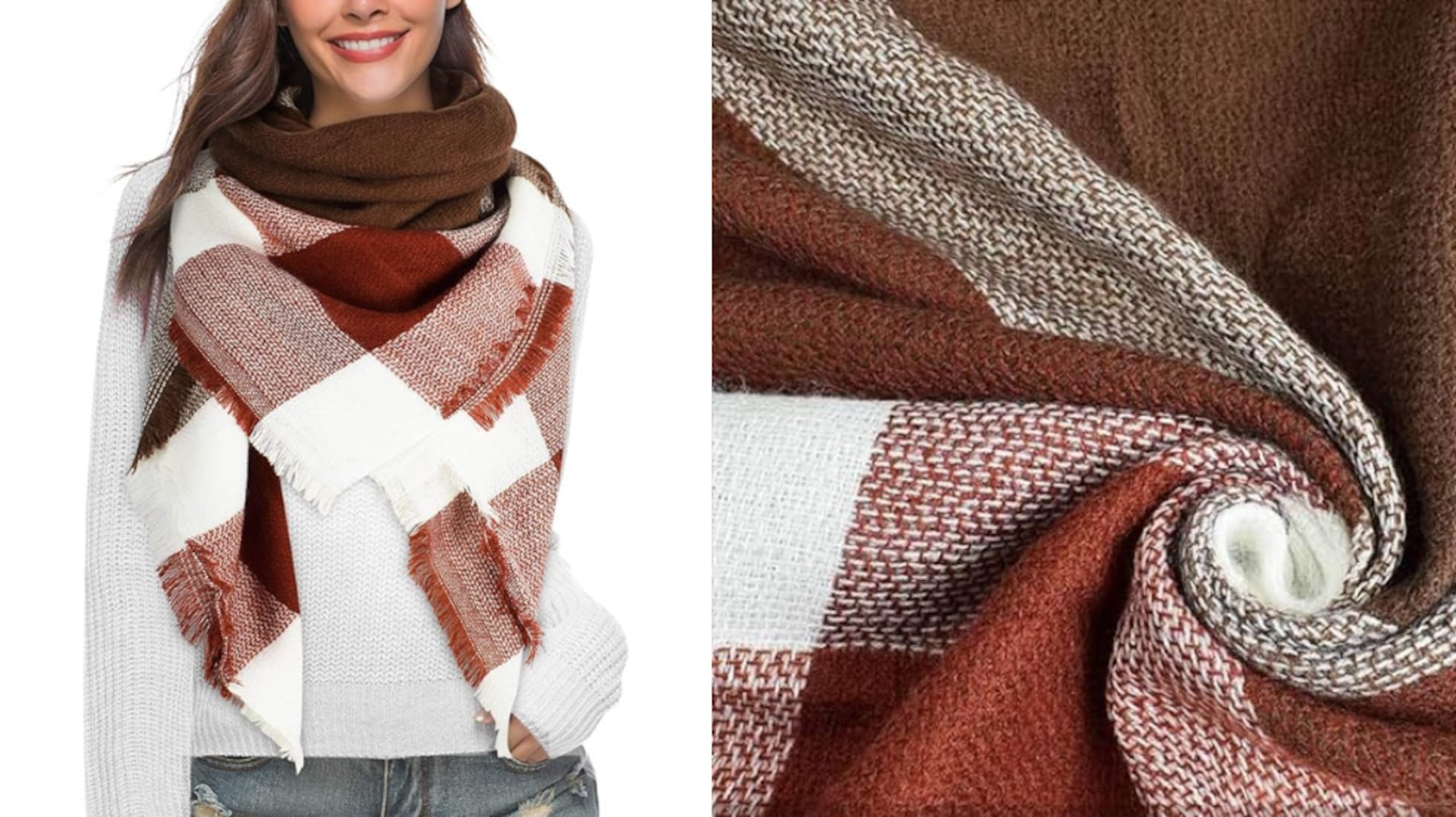 Ocho maxi bufandas que son tendencia esta temporada | Estilo de vida ...